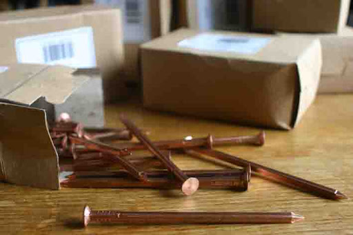 Copper boat nails - Robin Wood